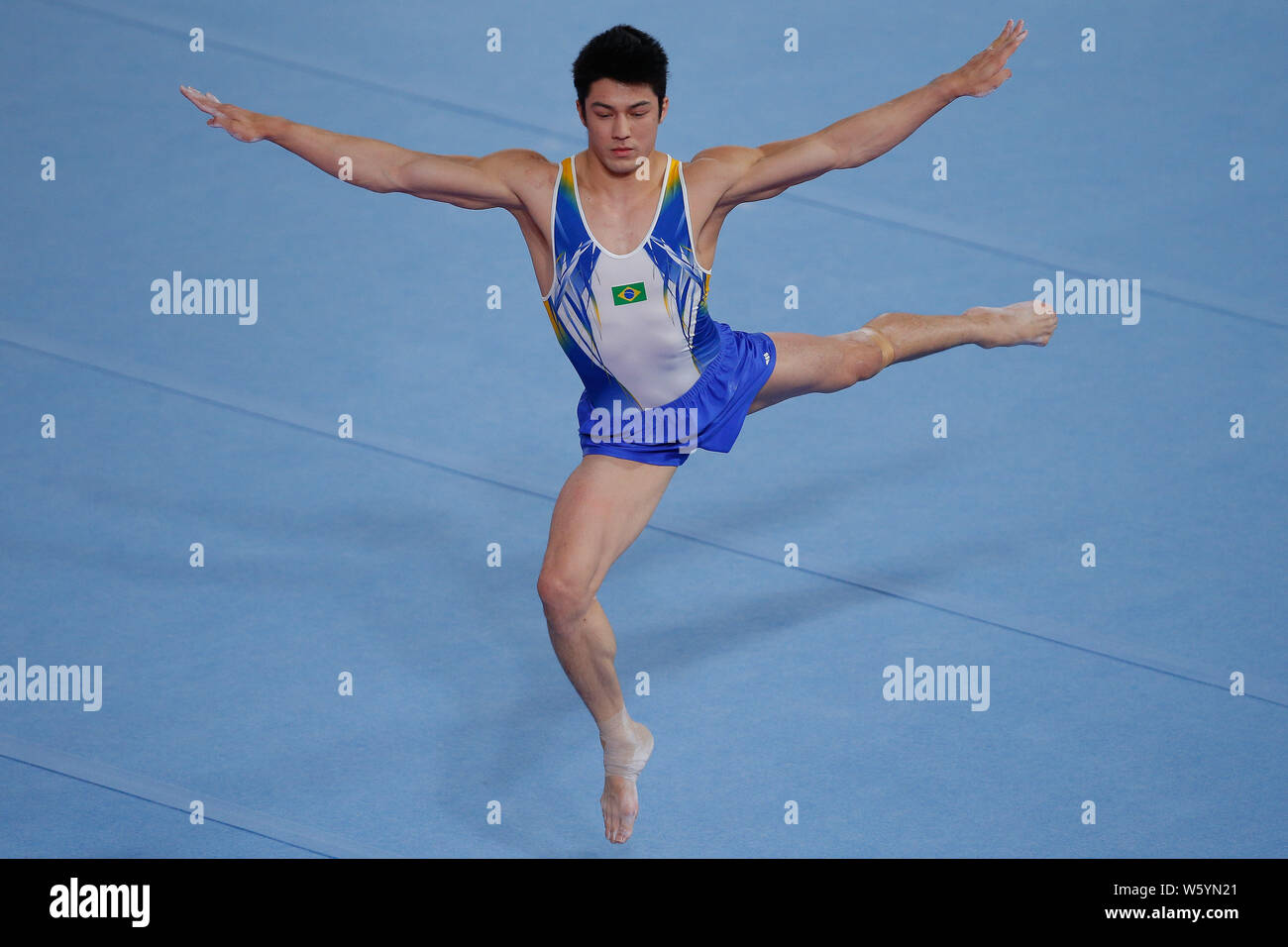 Lima, Peru. 30th July, 2019. The Brazilian Arthur Nory Mariano during ...