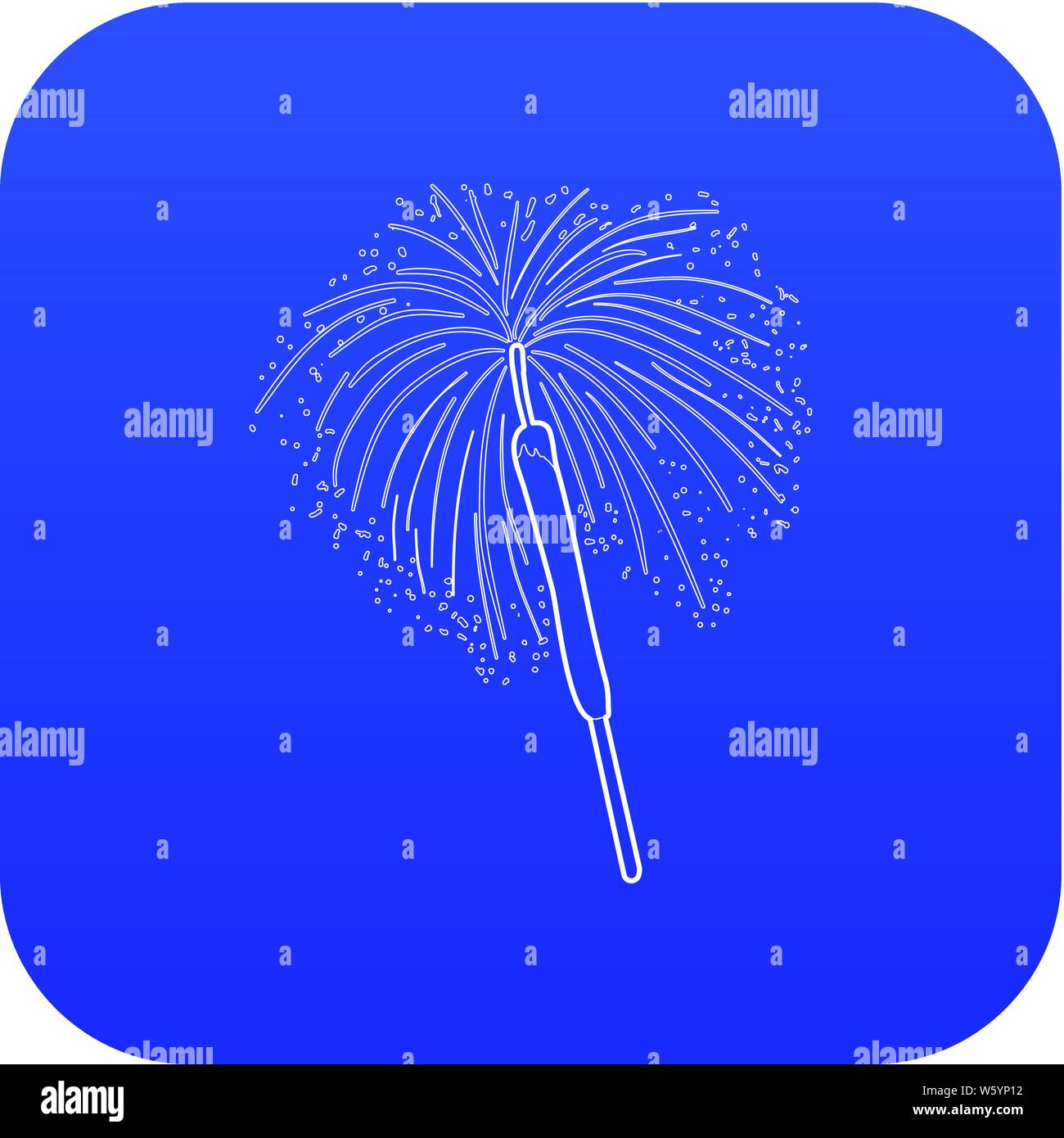 Bengal fire icon blue vector Stock Vector Image & Art - Alamy