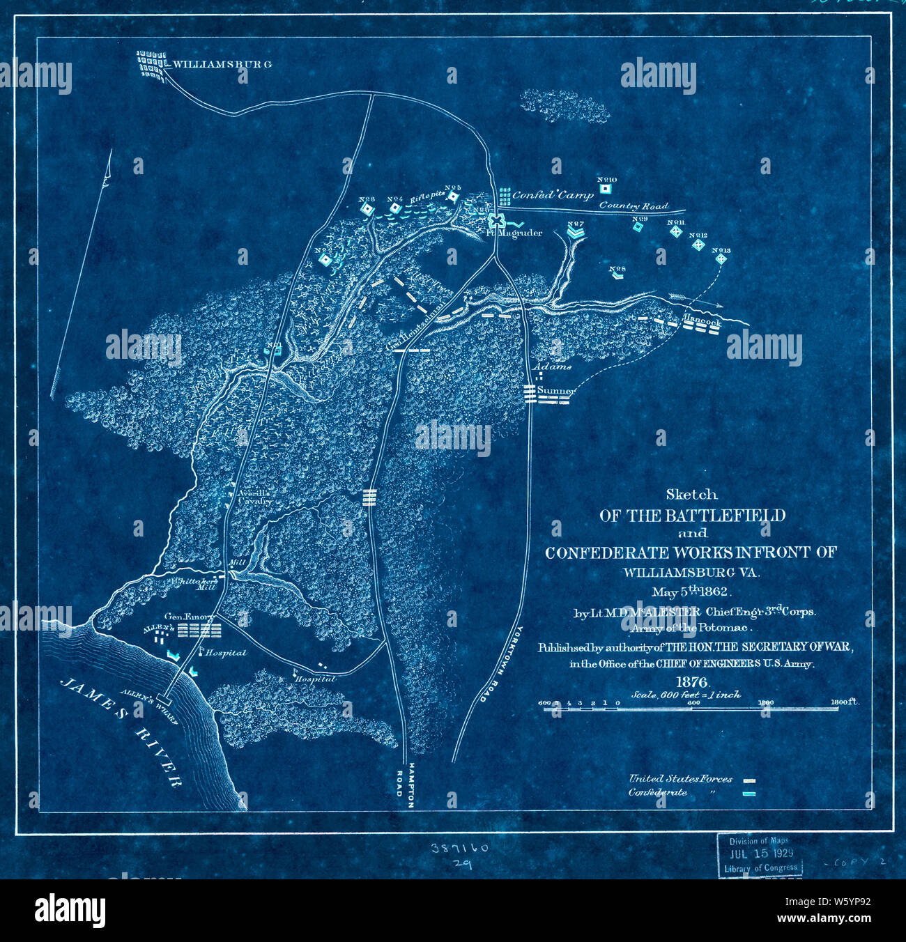 Civil War Maps 1641 Sketch of the battlefield and Confederate works in ...