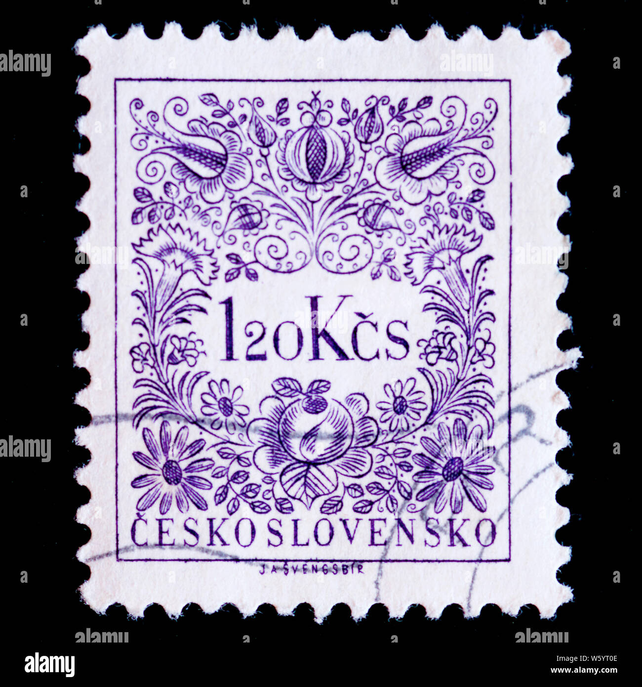 Czechoslovakia Postage Stamp - Postage Due Stock Photo - Alamy