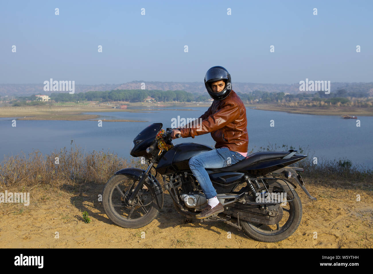 Young motorcyclists safety hi-res stock photography and images - Alamy