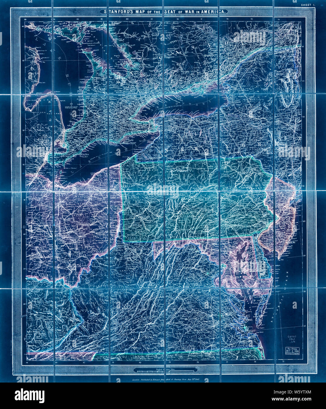 Civil War Maps 1703 Stanford's map of the seat of war in America 02 ...