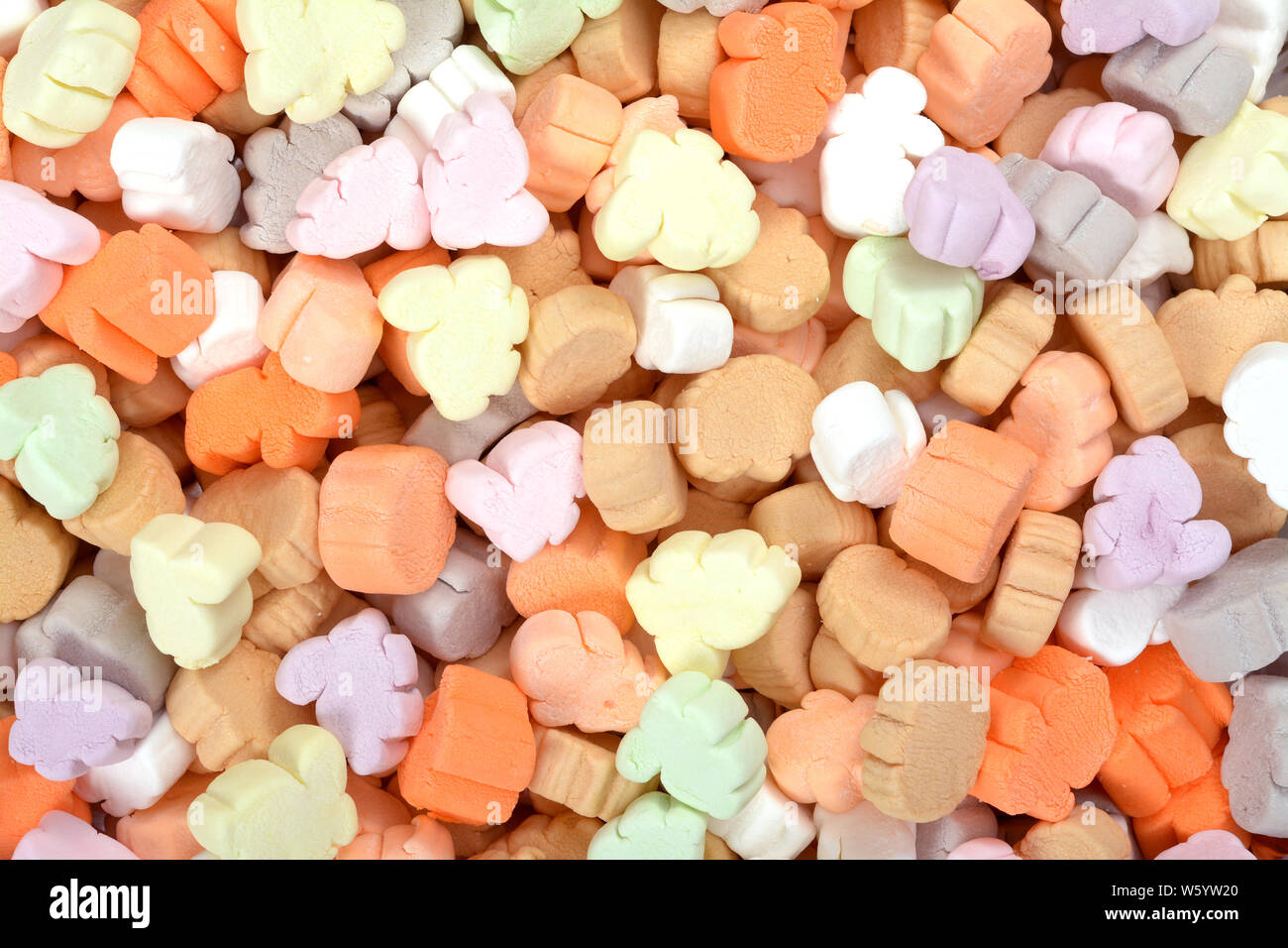 background or texture of colorful mini marshmallows Stock Photo - Alamy