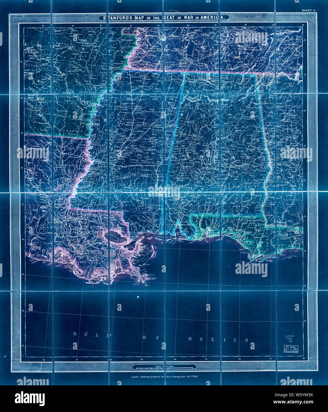 Civil War Maps 1703 Stanford's map of the seat of war in America 03 ...