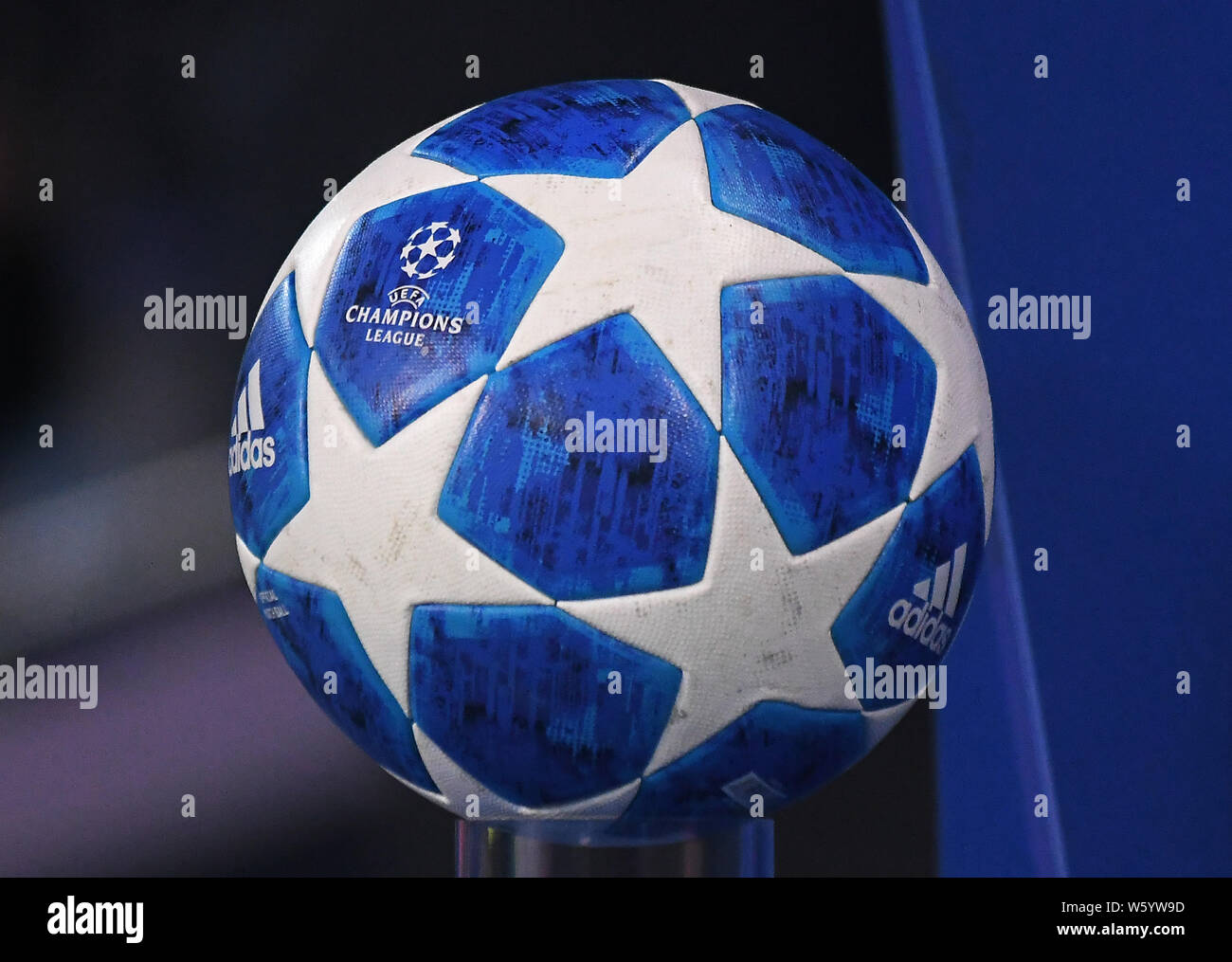 MANCHESTER, ENGLAND - SEPTEMBER 19, 2018: The new UCL official match ...