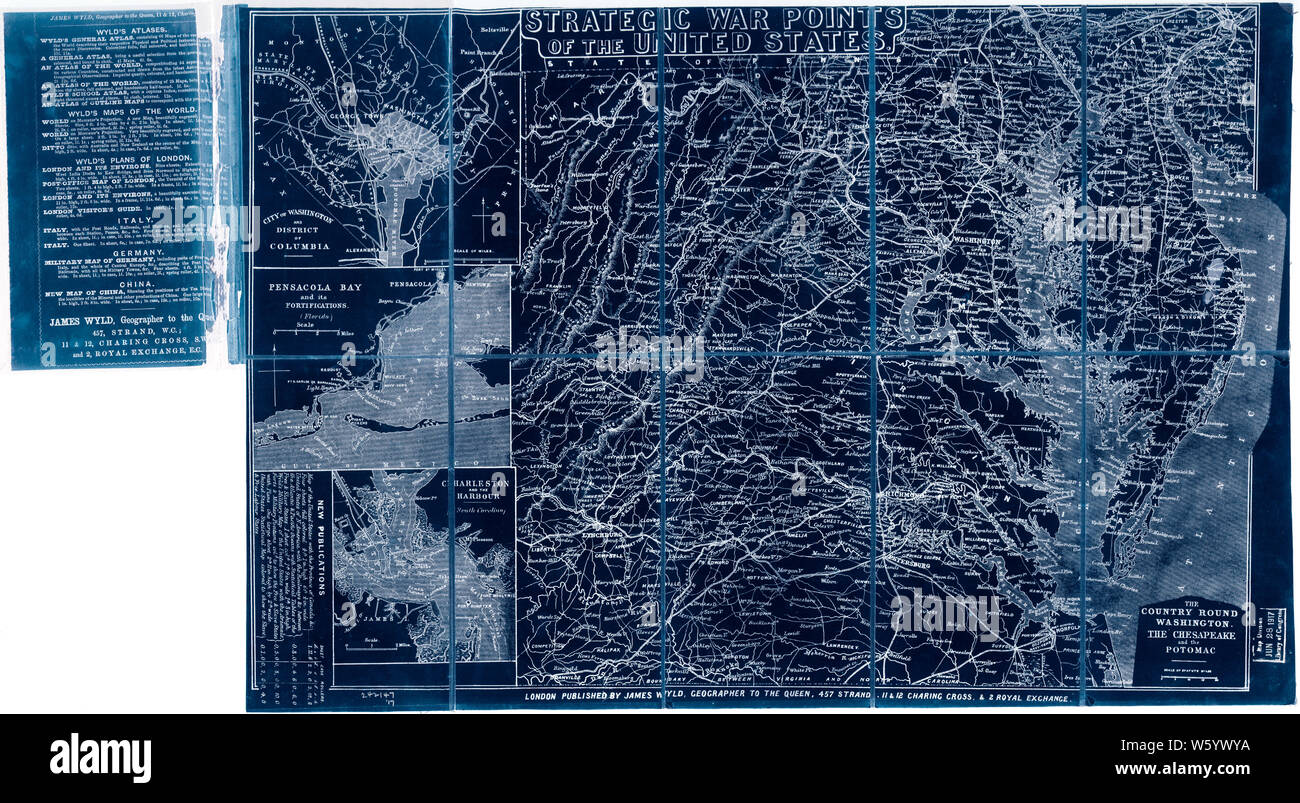 Civil War Maps 1709 Strategic war points of the United States Inverted ...