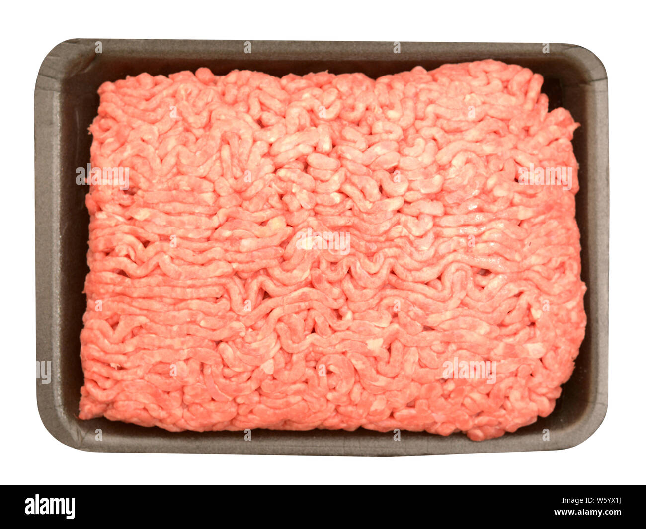 gound beef meat isolated on white background Stock Photo - Alamy