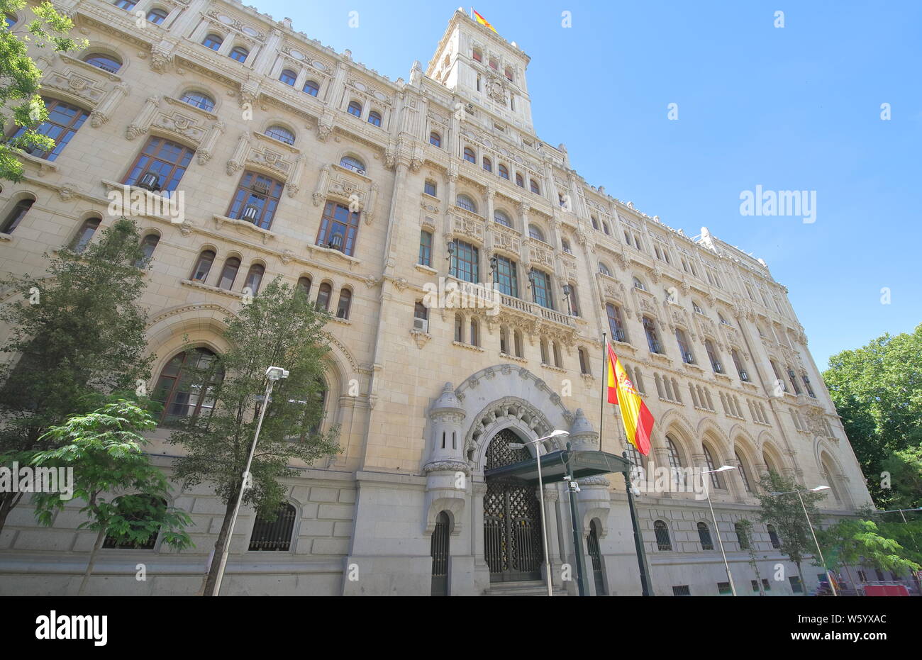 Spanish Navy headquarter building Madrid Spain Stock Photo - Alamy