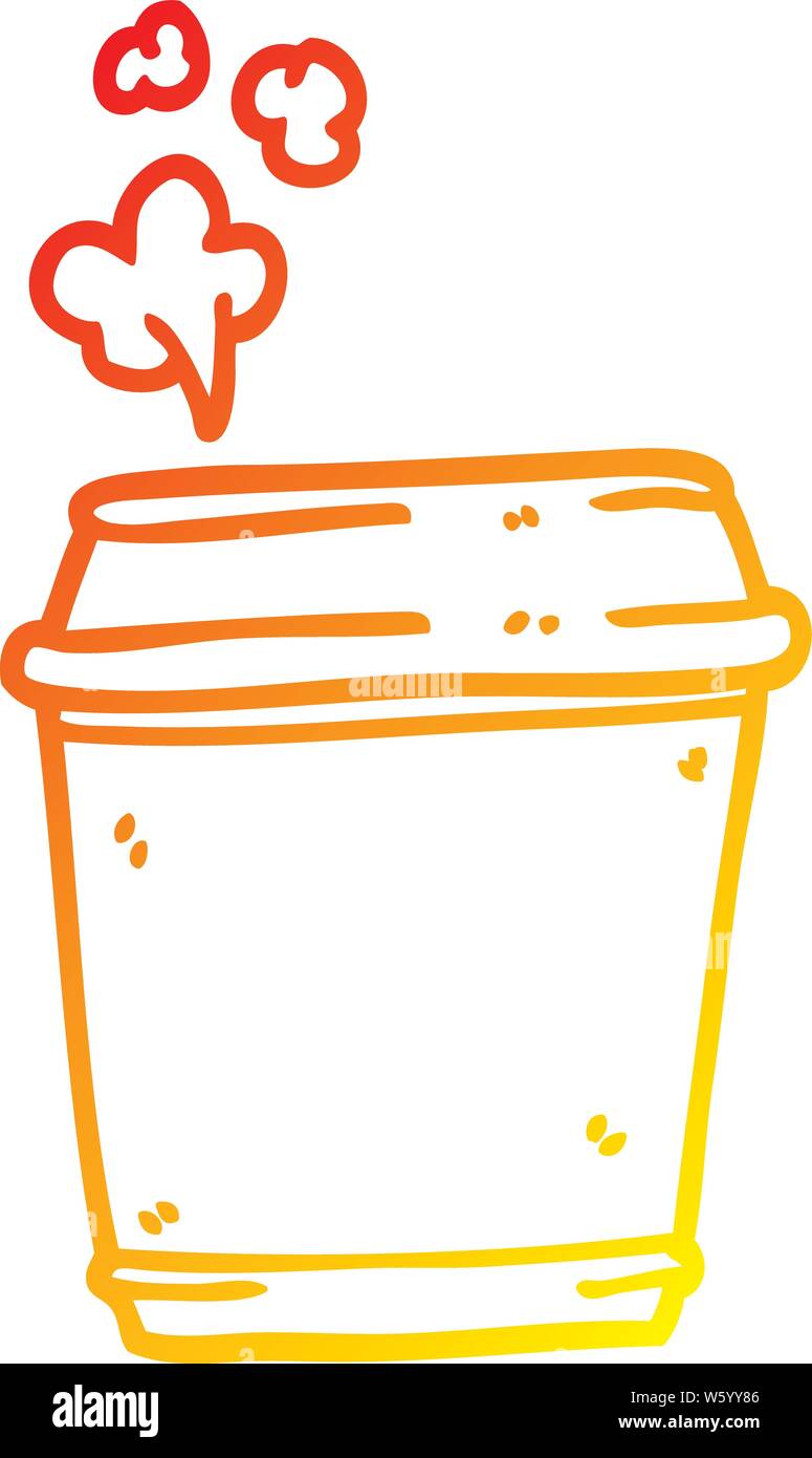 Line drawing cup takeout Cut Out Stock Images & Pictures - Alamy