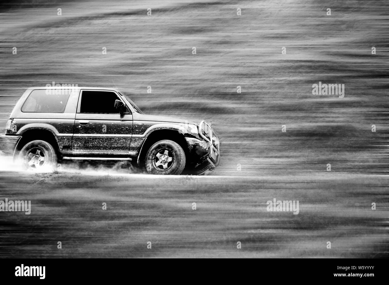 Speeding car Black and White Stock Photos & Images - Alamy