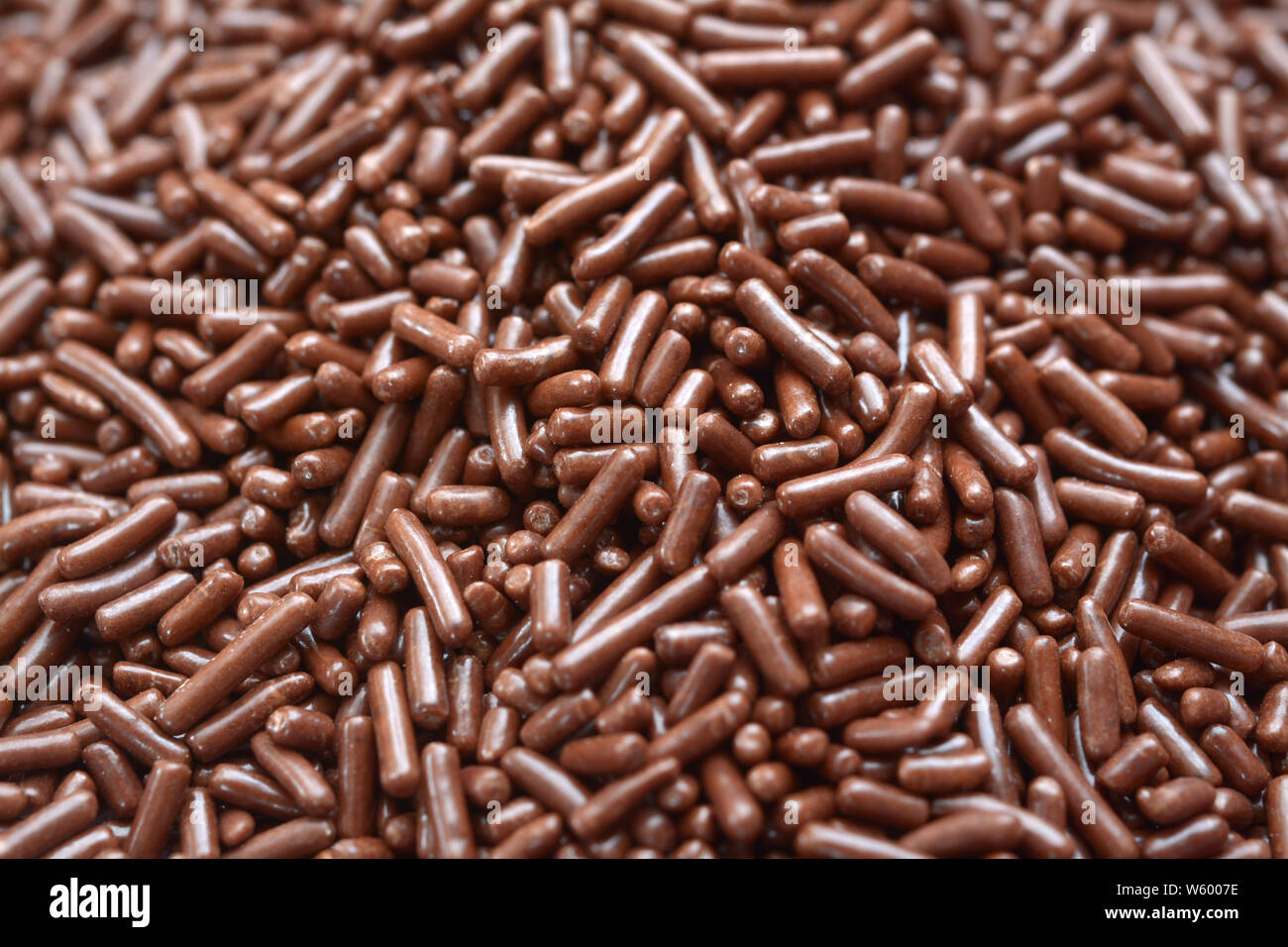 very tiny chocolate sprinkle chip for baking Stock Photo - Alamy