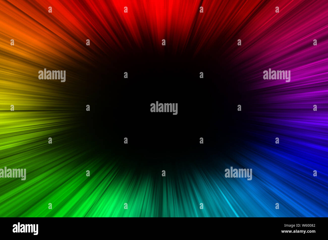Full spectrum rainbow Black background Stock Photo - Alamy