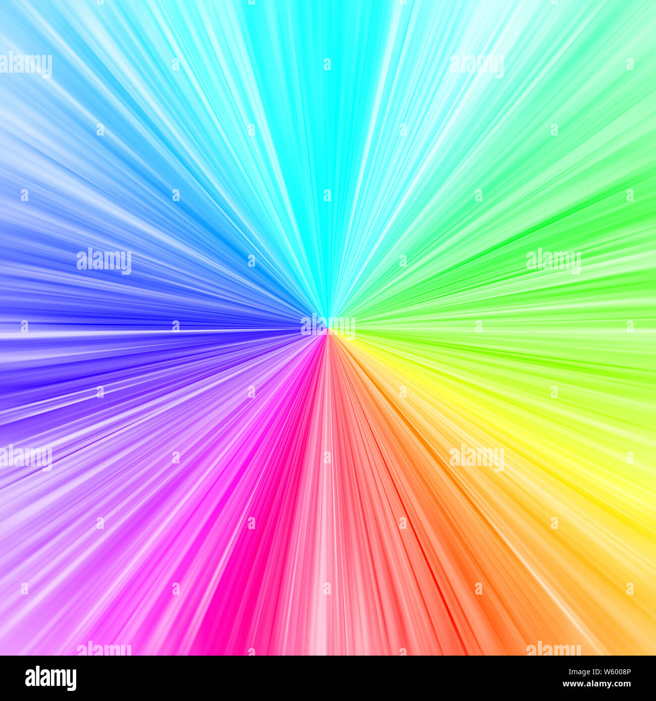 Star shaped full spectrum rainbow Stock Photo - Alamy