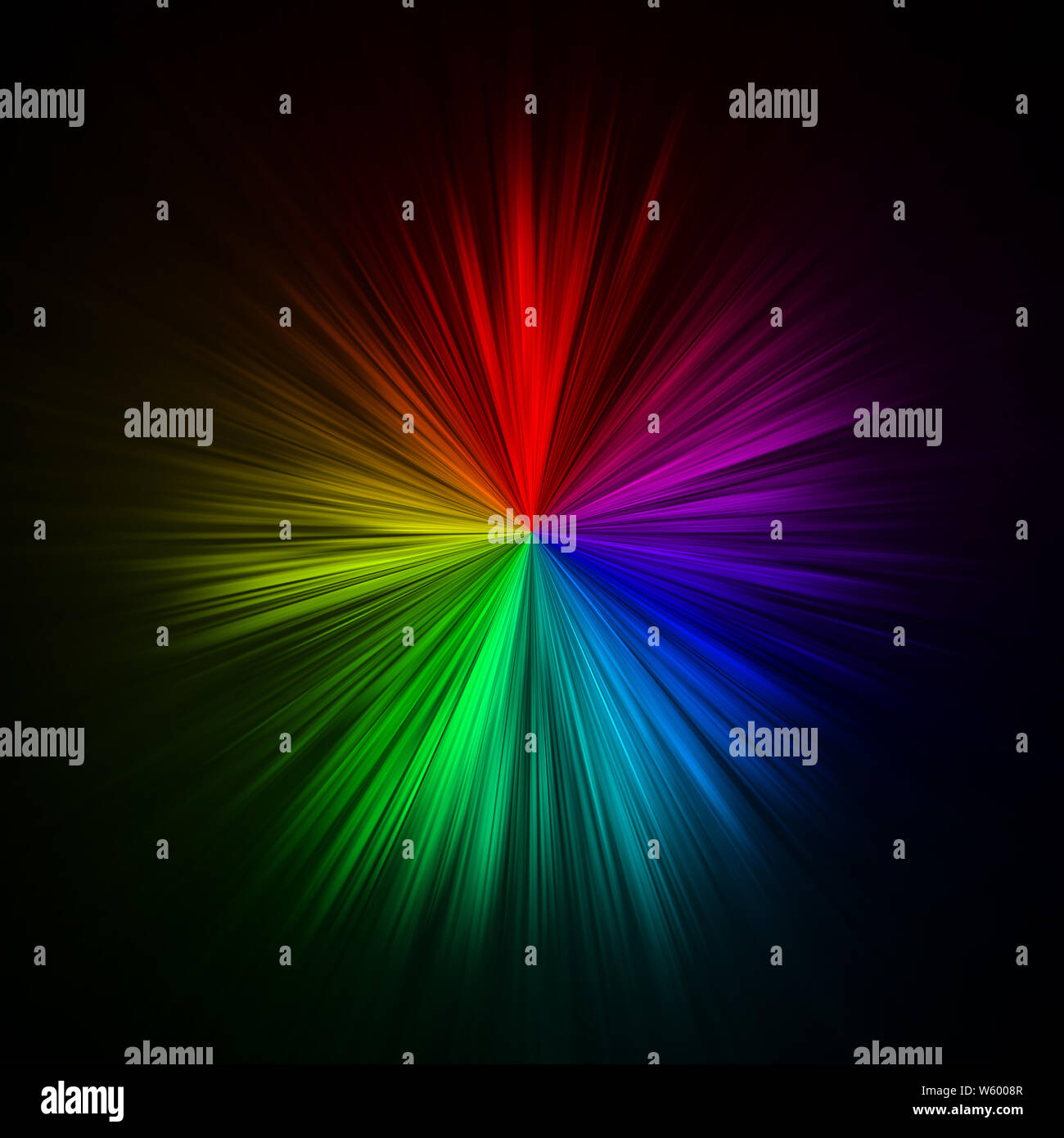 Star shaped full spectrum rainbow Stock Photo - Alamy