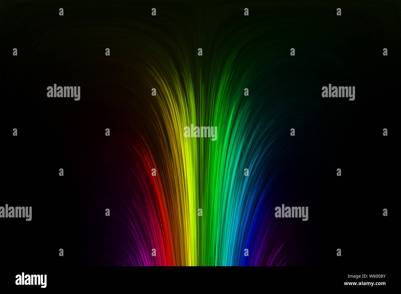 Full spectrum rainbow rays of light Stock Photo - Alamy