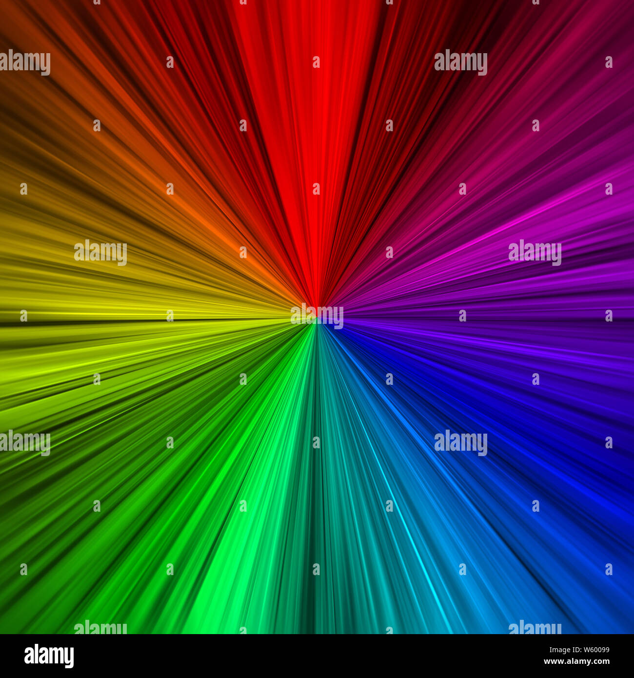Star shaped full spectrum rainbow Stock Photo - Alamy