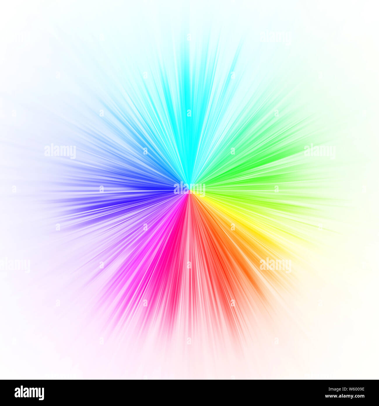 Star shaped full spectrum rainbow Stock Photo - Alamy