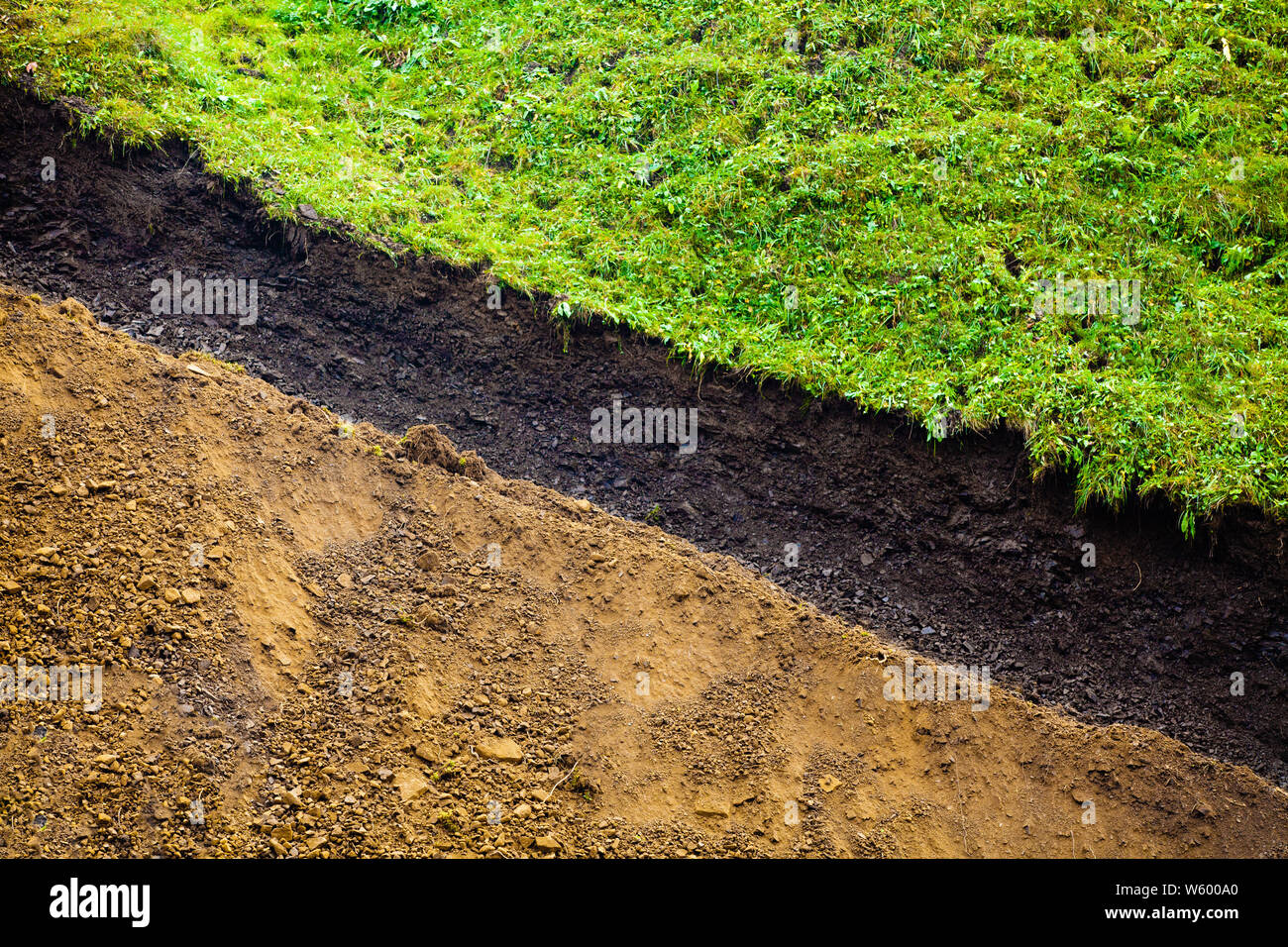 Soil layers earth cross section sand hi-res stock photography and ...