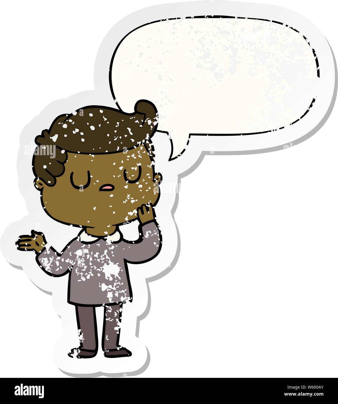 Cartoon boy wondering bubble hi-res stock photography and images - Alamy