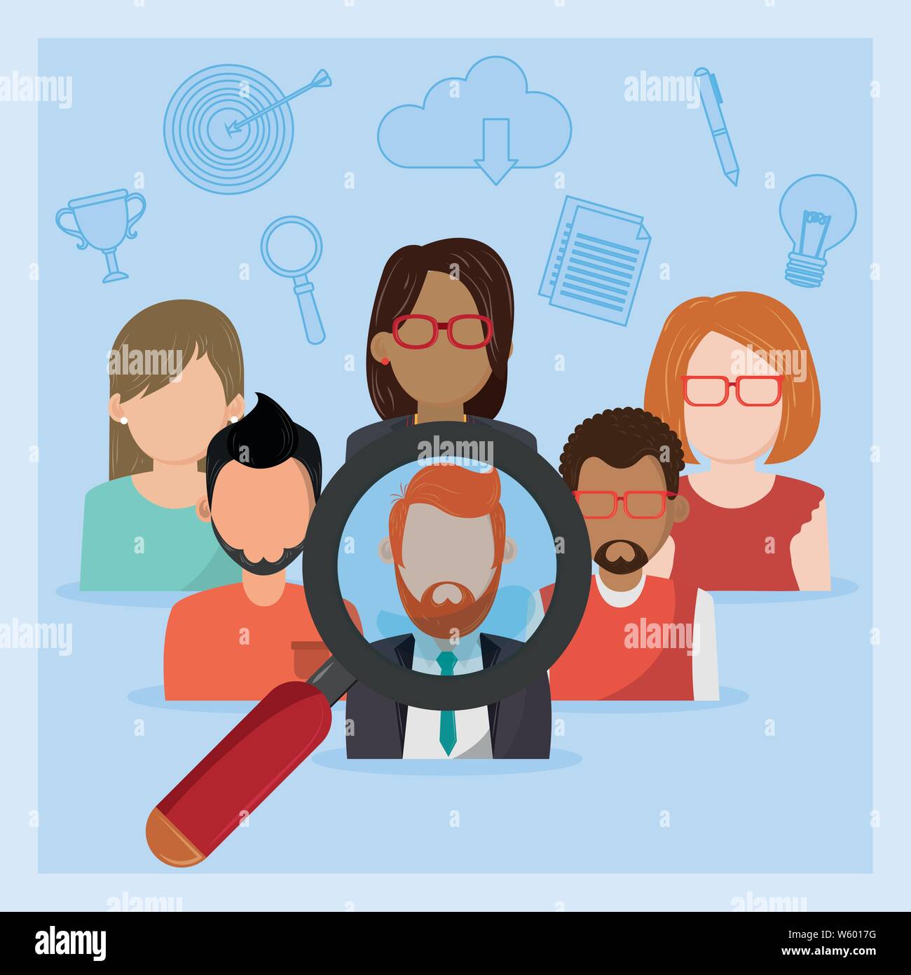 Computer networking workers Stock Vector Images - Alamy