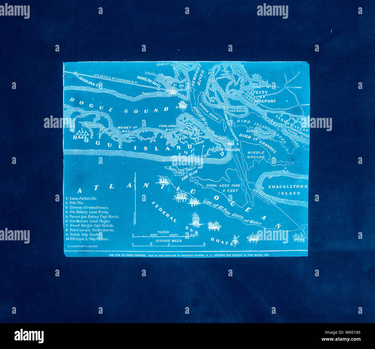 Civil War Maps 1816 The war in North Carolina Map of the entrance to ...