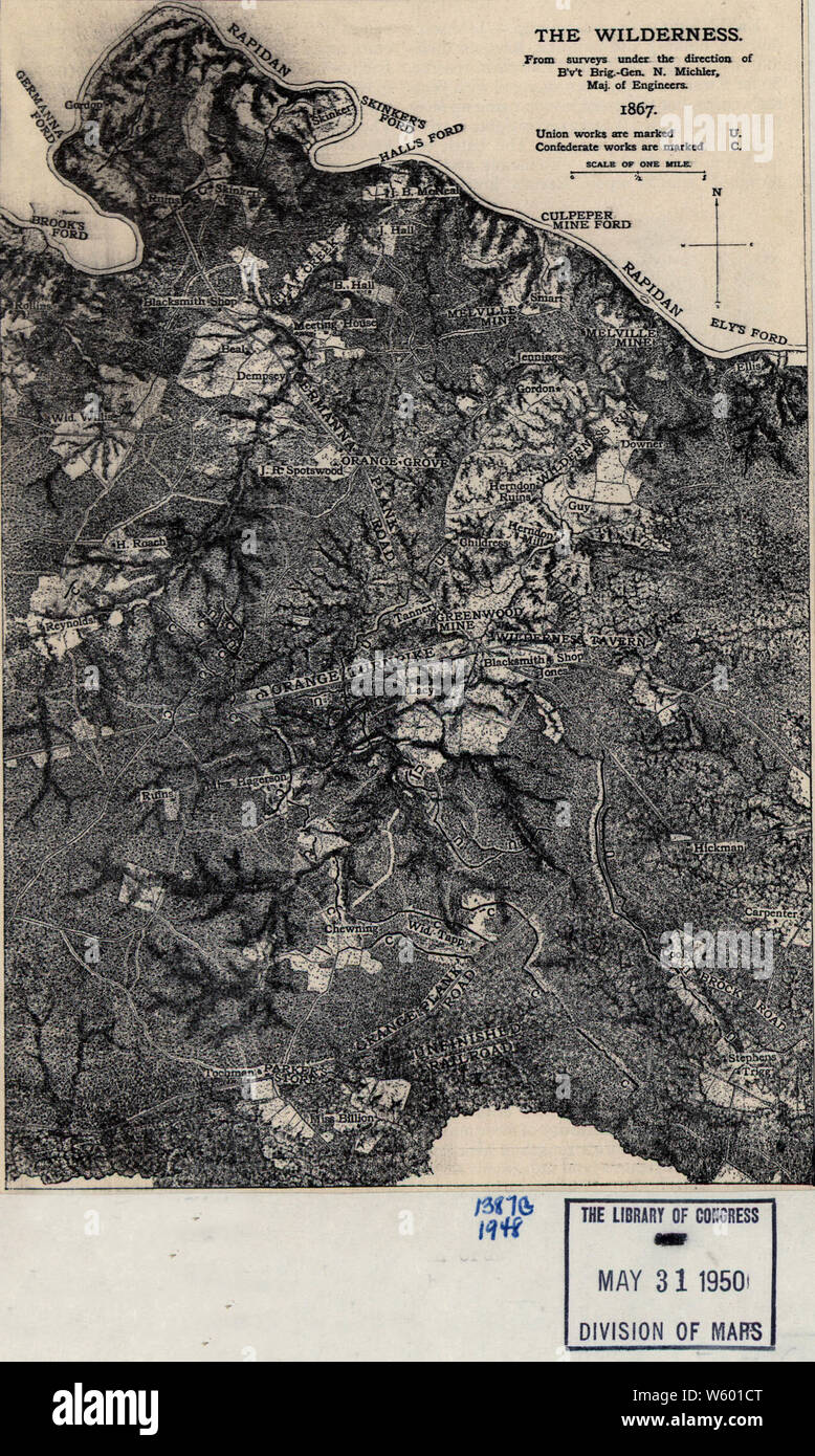 Civil War Maps 1821 The Wilderness May 5-7 1864 Rebuild and Repair ...