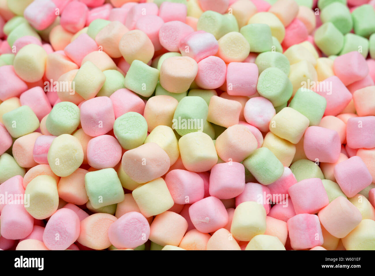 background or texture of colorful mini marshmallows Stock Photo - Alamy
