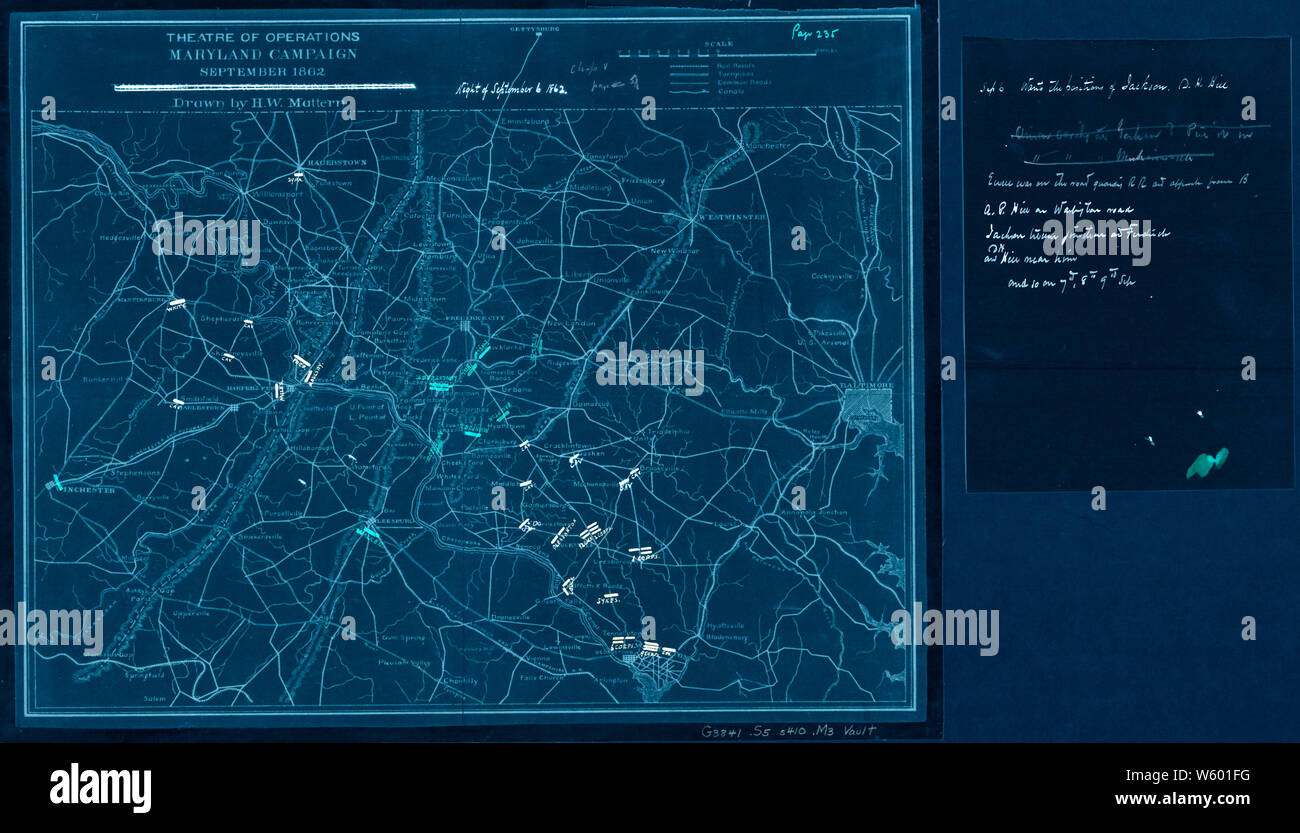 Civil War Maps 1823 Theatre of operations Maryland Campaign September ...