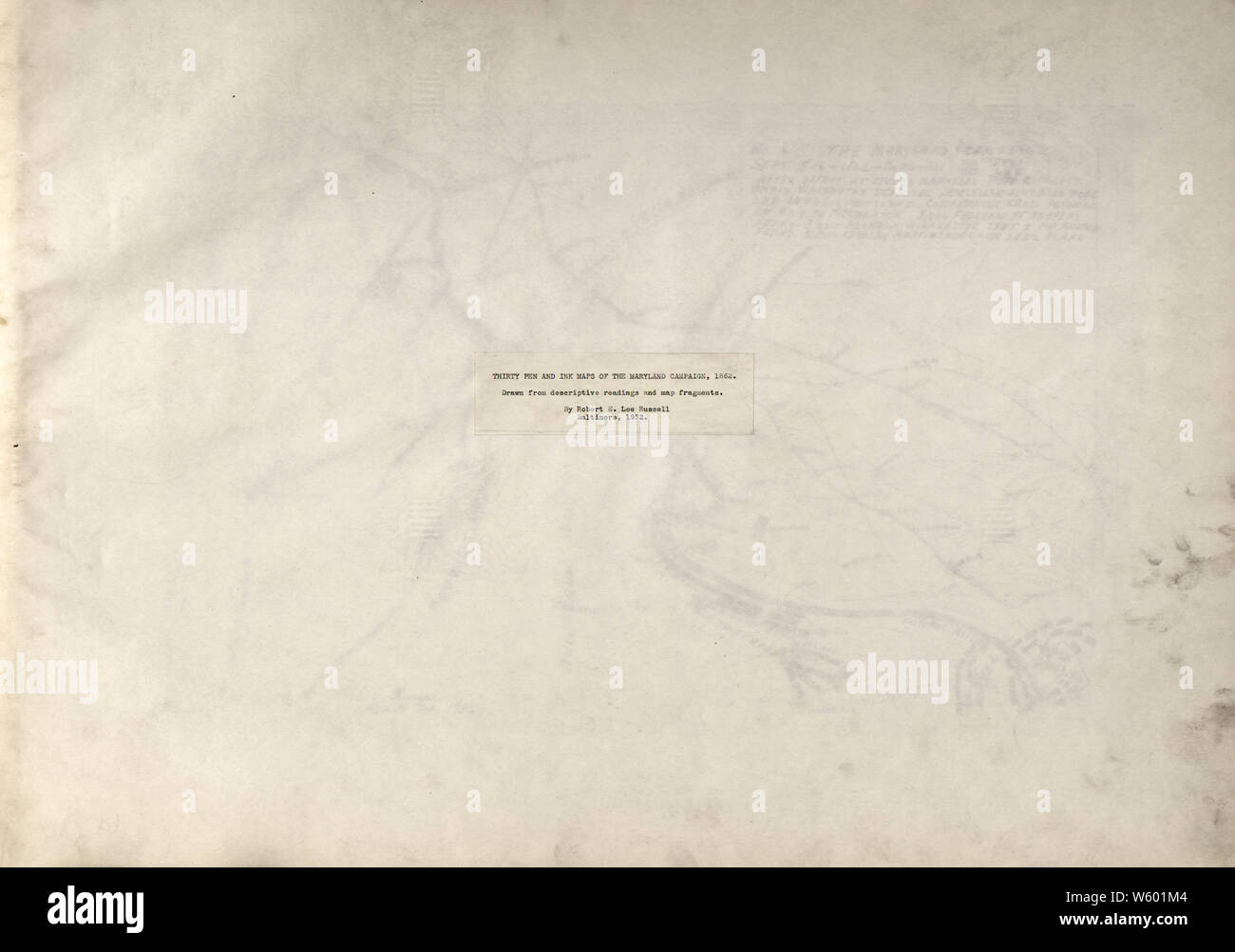 Civil War Maps 1828 Thirty pen and ink maps of the Maryland Campaign ...
