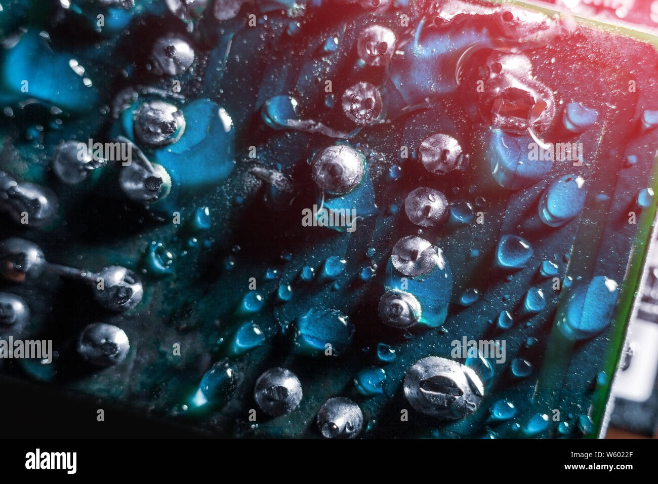 Electric circuit damaged due to water damage Stock Photo - Alamy