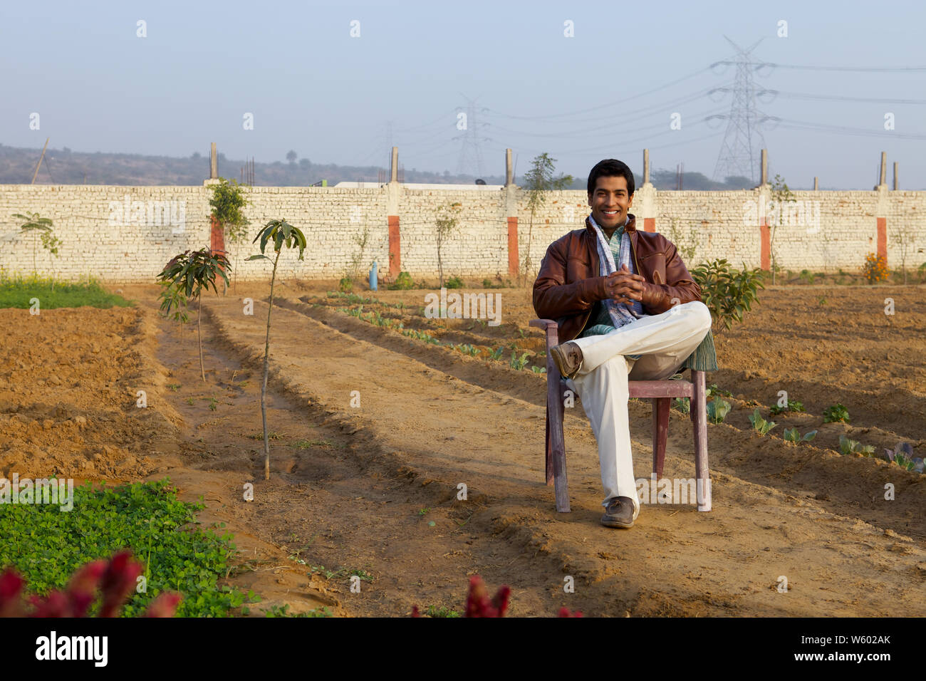 Farmer sitting in chair hi-res stock photography and images - Alamy