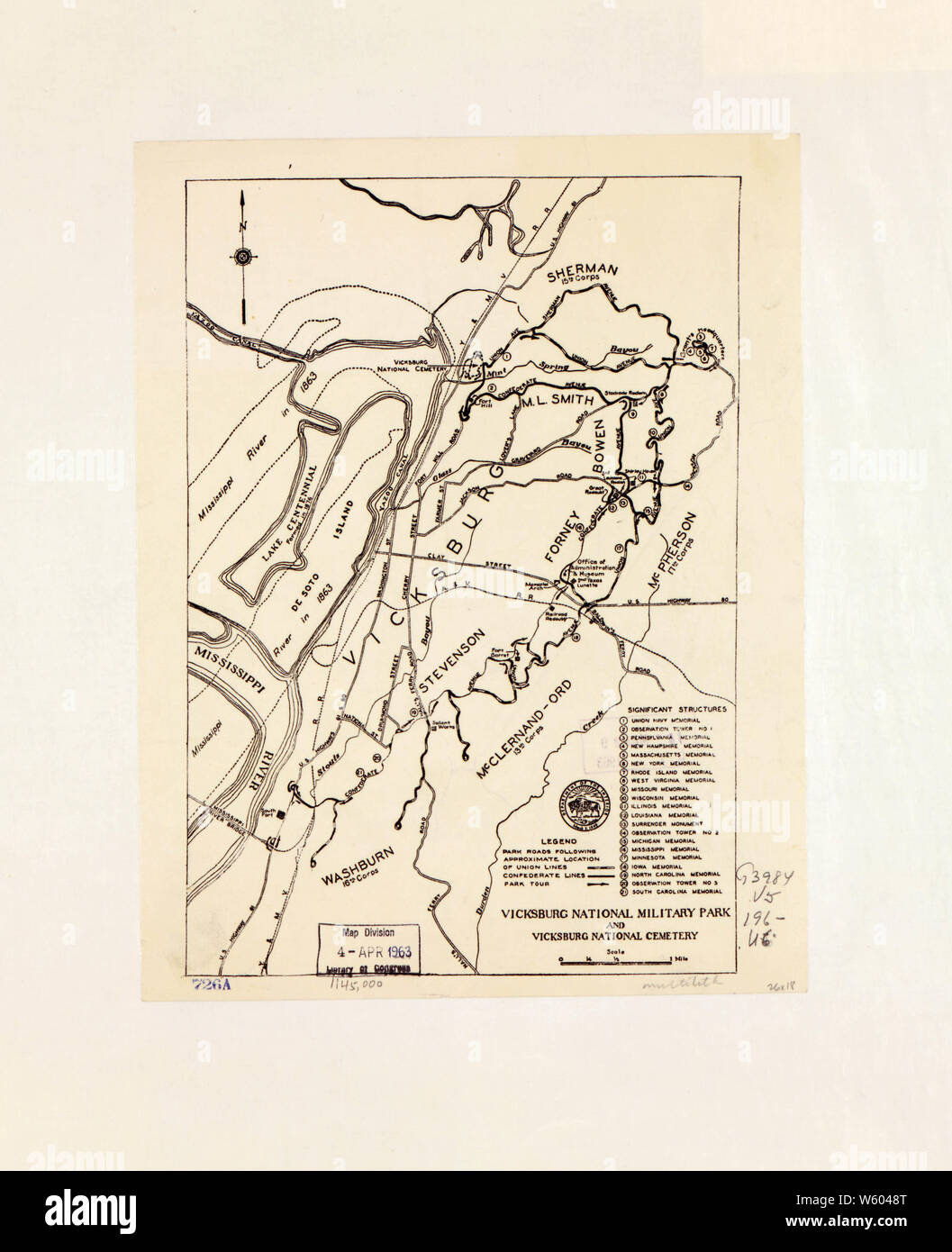 Civil War Maps 1889 Vicksburg National Military Park and Vicksburg ...