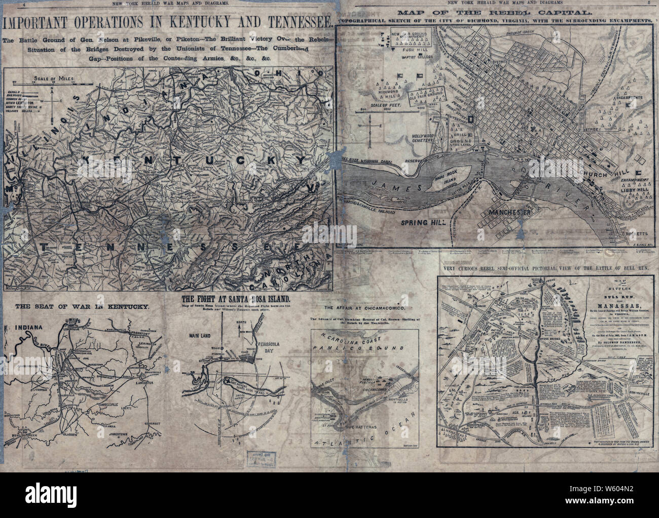Civil War Maps 1907 War maps and diagrams Rebuild and Repair Stock ...