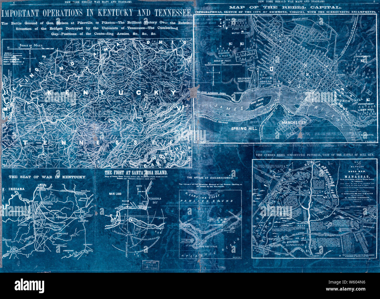 Civil War Maps 1907 War maps and diagrams Inverted Rebuild and Repair ...