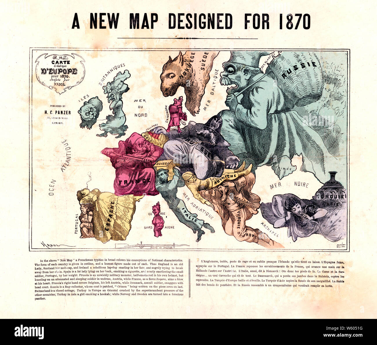 European Map 1870