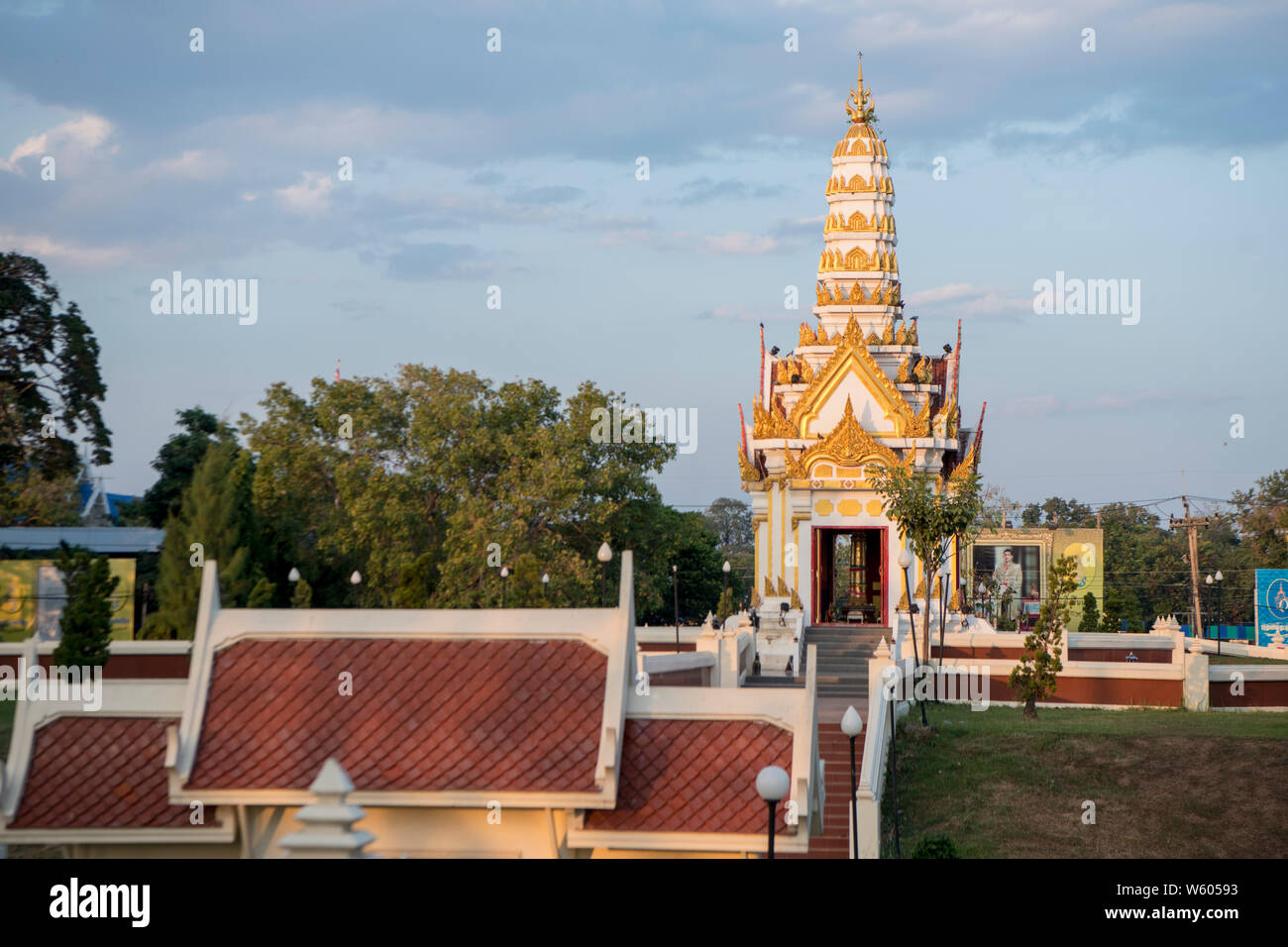 the city pillar shrine in the city of Phitsanulok in the north of ...