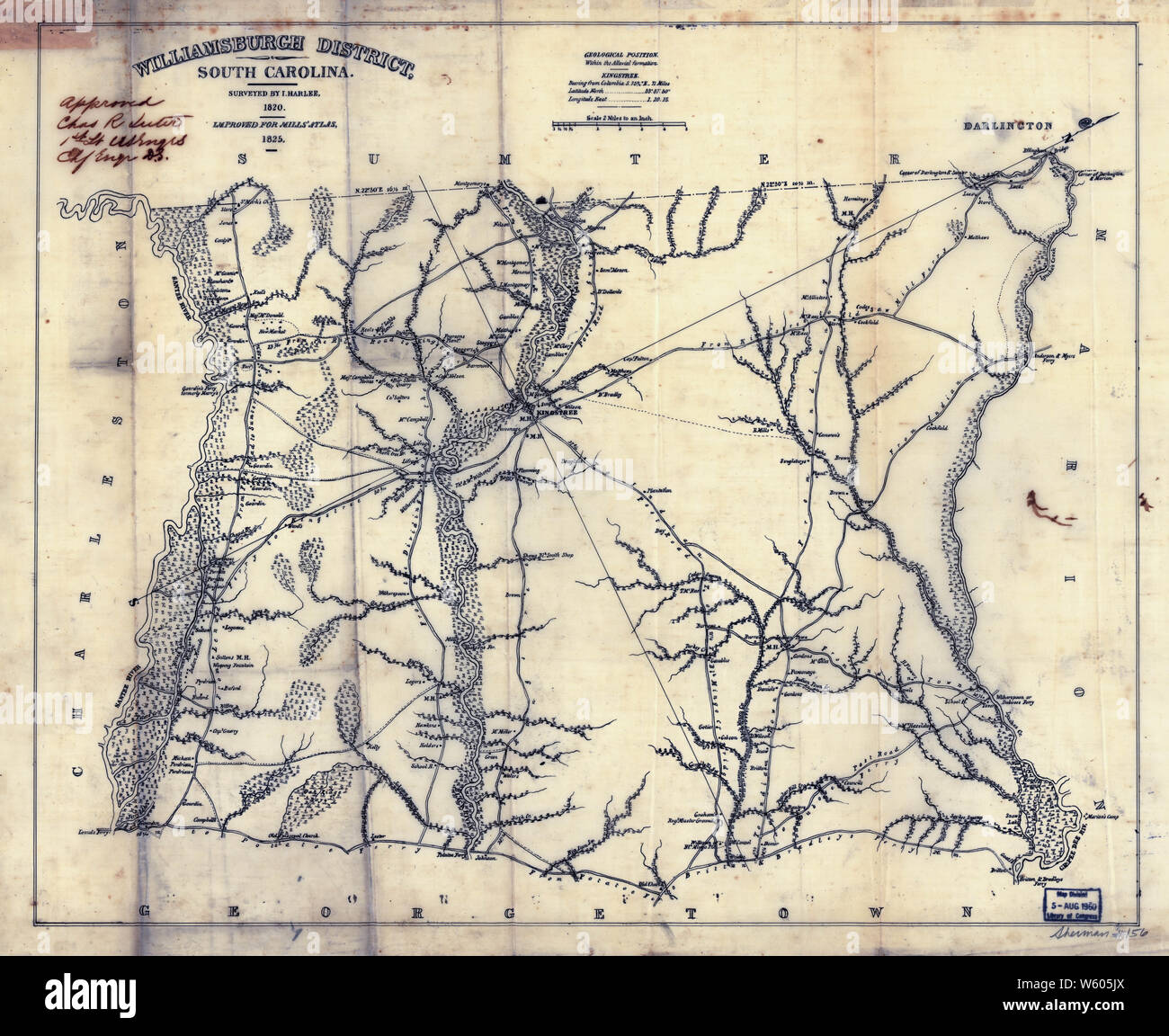 Civil War Maps 1922 Williamsburgh District South Carolina Rebuild and ...