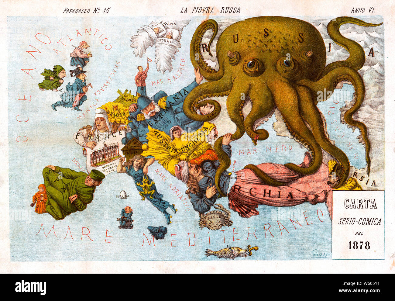 Europe political cartoon hi-res stock photography and images - Alamy