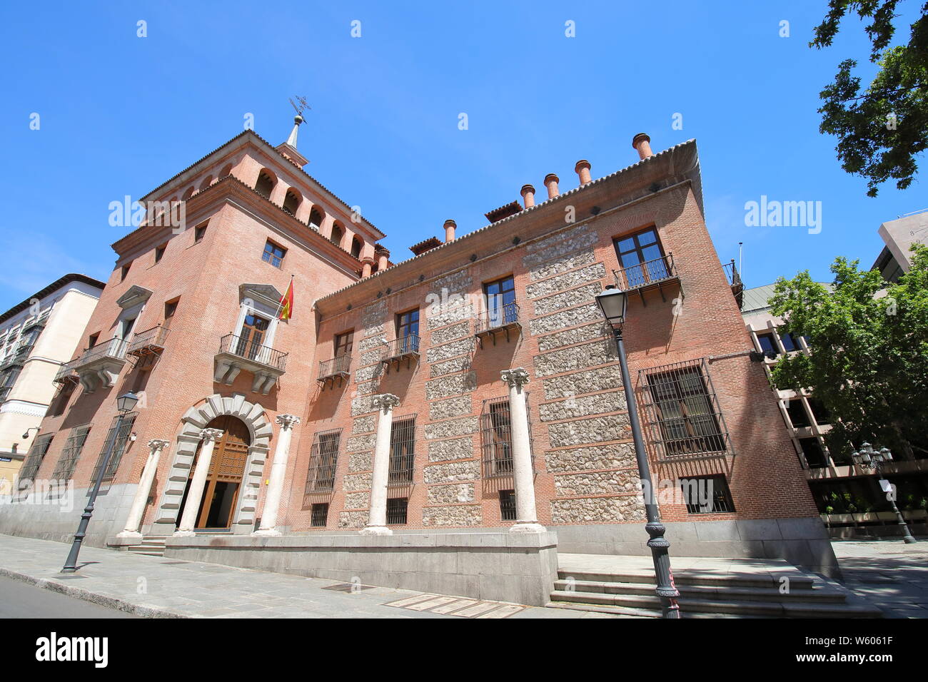 House of seven chimneys historical architecture Madrid Spain Stock ...
