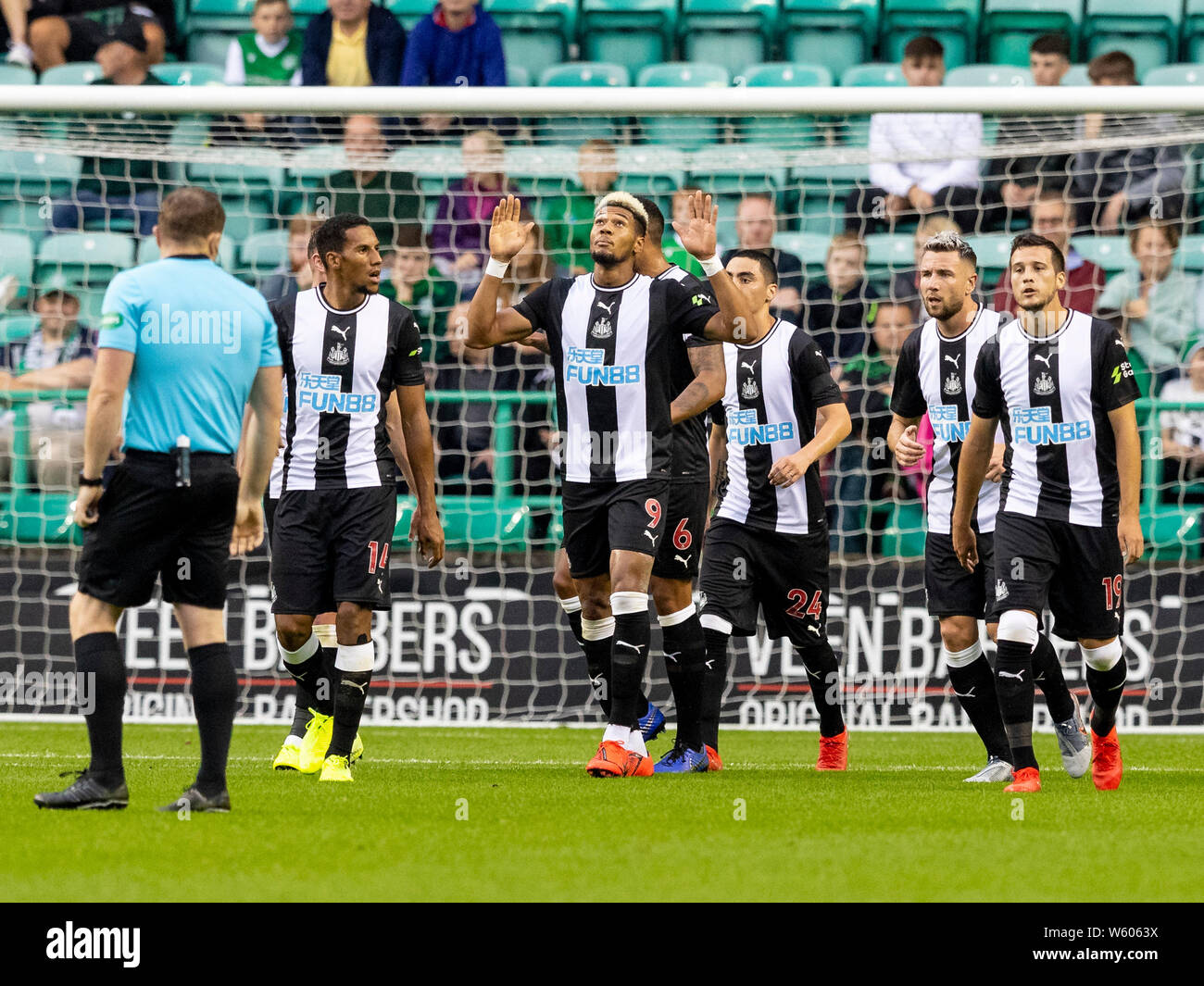 Leith, Edinburgh, UK. 30th July 2019. Pre-season friendly Hibernian Football Club versus ...