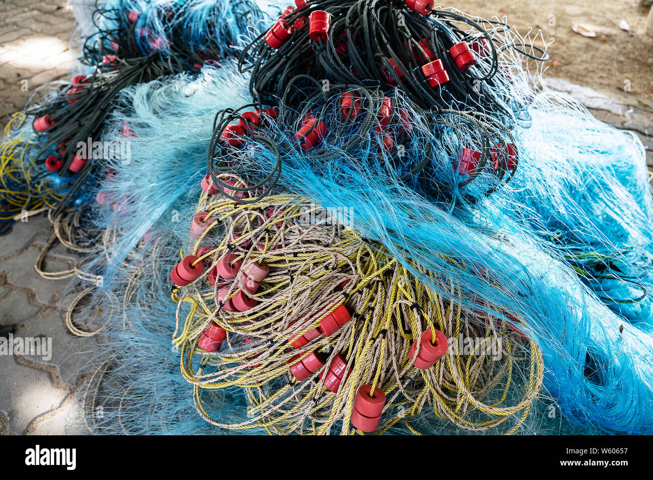 Blue nets hi-res stock photography and images - Alamy