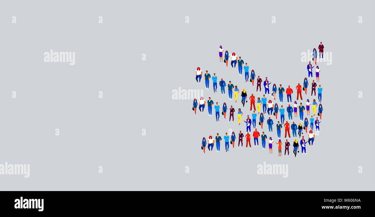 Gathered together in shape of Stock Vector Images - Alamy