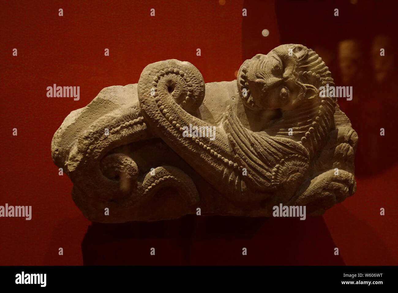 PARIS - DEC 7, 2018 - Gothic carved column capital, Cluny Museum de ...