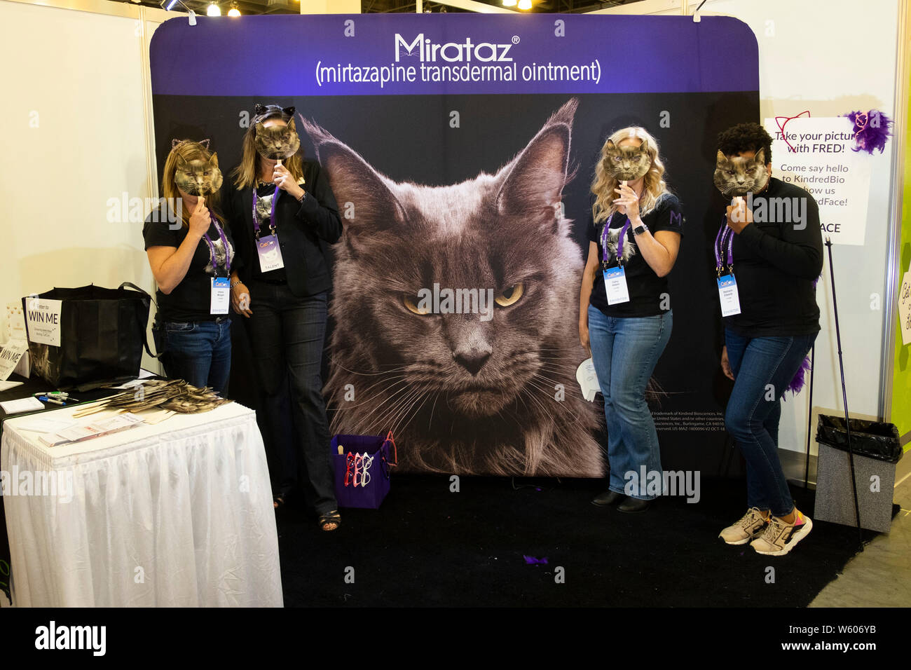 Vendor booth at CatCon convention at Pasadena Convention Center ...