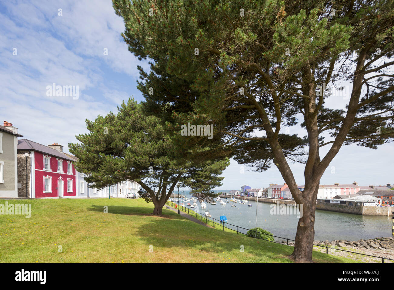 The Colourful Welsh town of Aberaeron, Ceredigion, North West Wales, UK ...