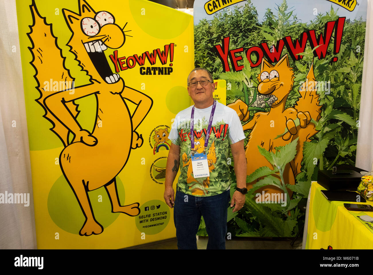 Vendor booth at CatCon convention at Pasadena Convention Center ...