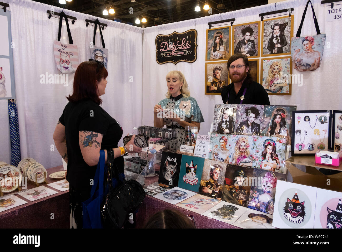 Vendor booth at CatCon convention at Pasadena Convention Center ...