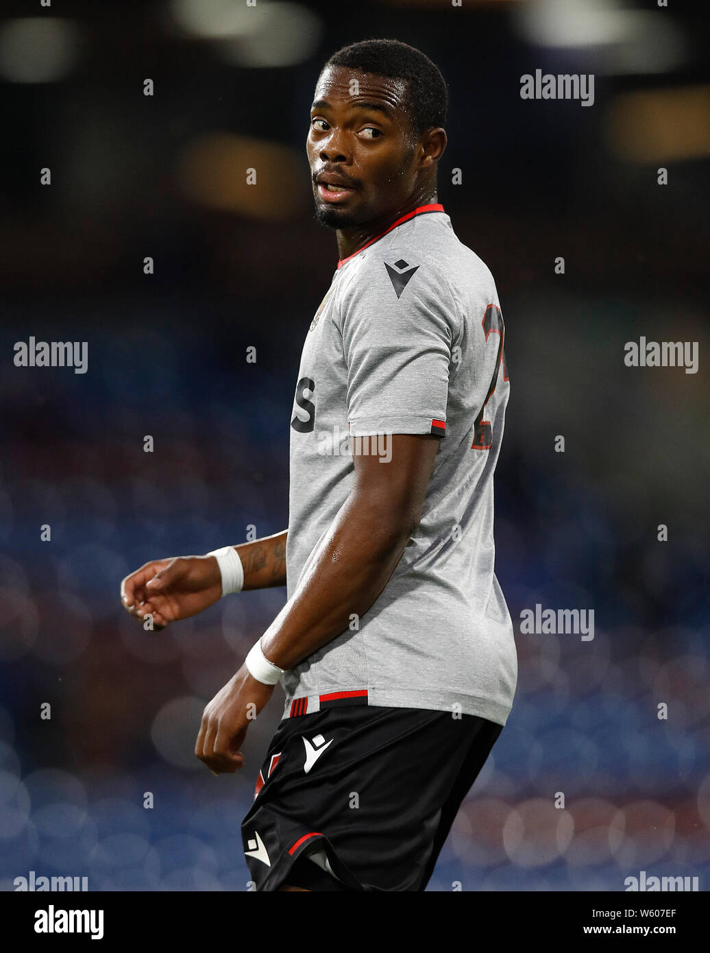 Nice's Wylan Cyprien in action during the pre-season friendly match at ...