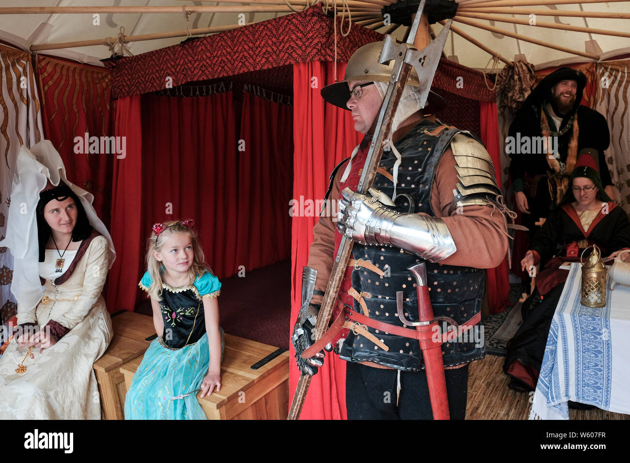 Actors participating in the historical event, recreate the atmosphere ...