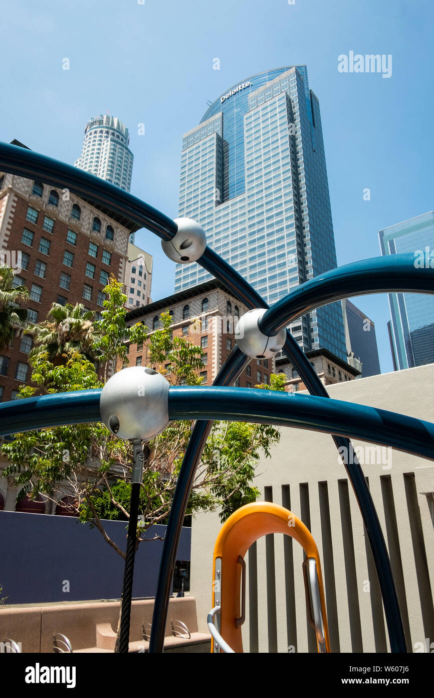Playground, Pershing Square, Downtown Los Angeles, California, United ...